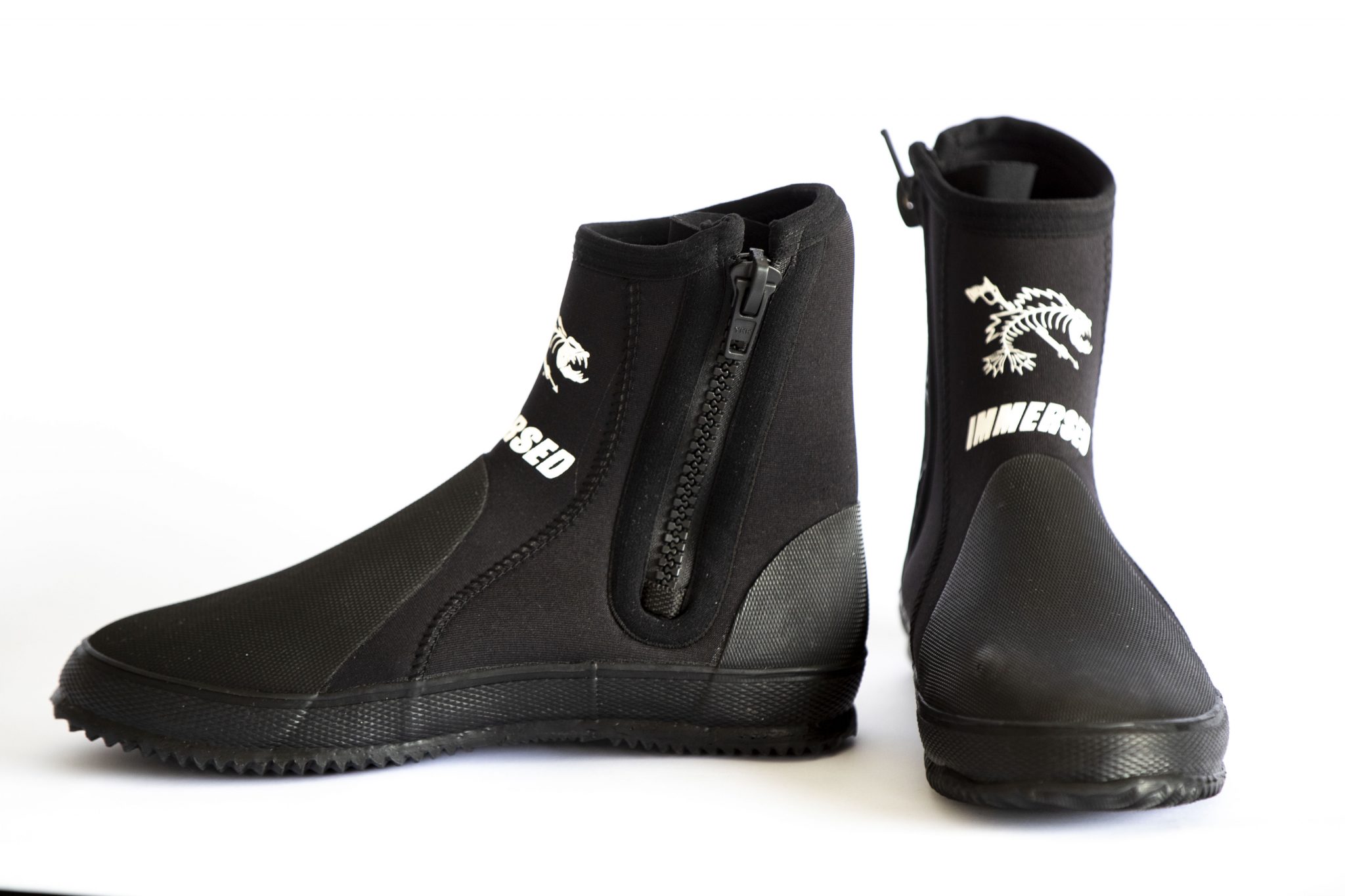 Classic Neoprene Boots 5mm (zip up side) with Tuff Rubber Sole - Sports ...