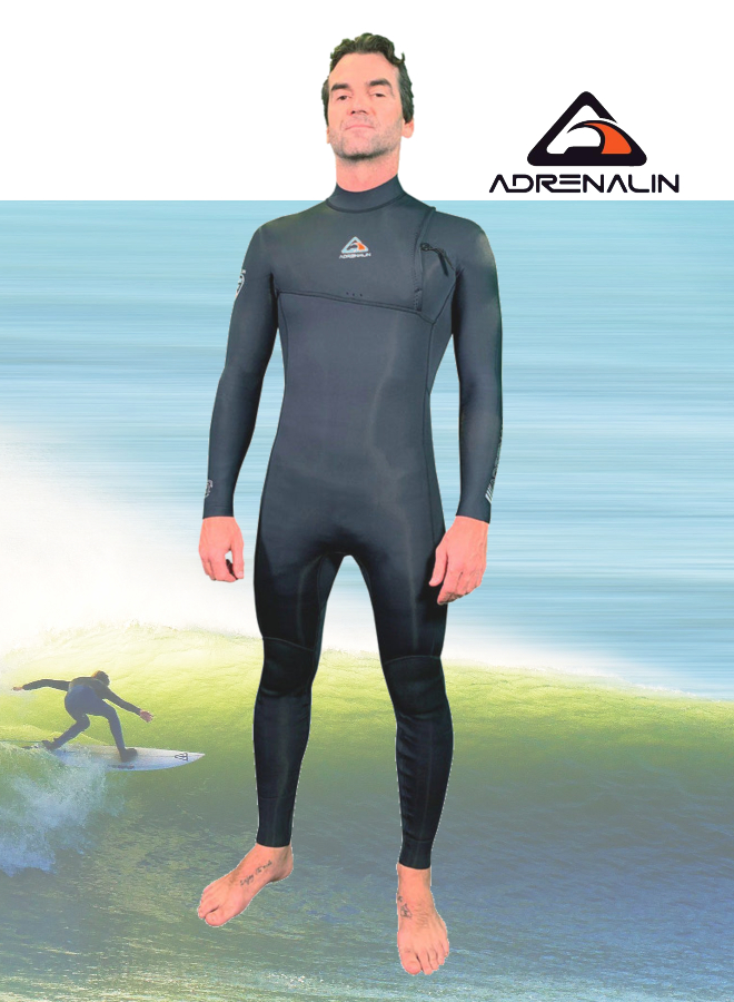 Adrenalin Hyperdry Premium Zip Free Steamer 3 2mm Wetsuit Sports